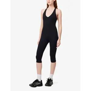 Bo+tee Soft Active Capri Stretch-woven Jumpsuit