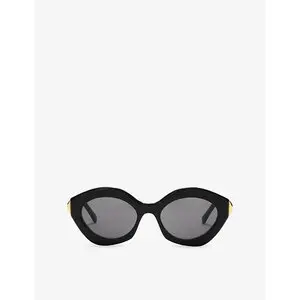 Loewe Coil Cat Eye-frame Acetate Sunglasses - Black