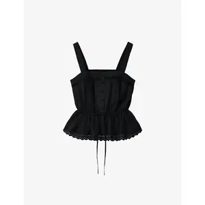 ALLSAINTS Gwen Square-neck Cotton Top