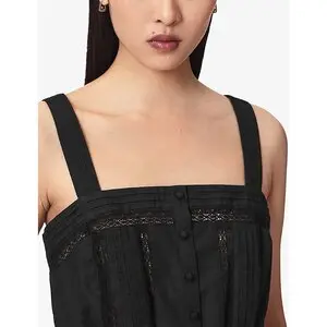 ALLSAINTS Gwen Square-neck Cotton Top