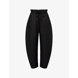 Dissh Blaise Paperbag Linen Trousers - Black
