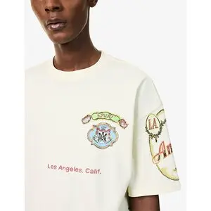 Amiri Vista Skate Graphic Cotton-jersey T-shirt - Ivory