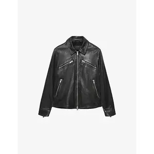 ALLSAINTS Verdi Slim-fit Leather Jacket Xxl
