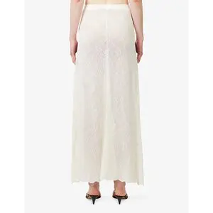 Dissh Delia Lace Cotton-blend Maxi Skirt
