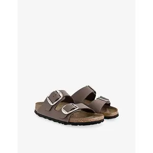 BIRKENSTOCK Arizona Big Buckle Faux-leather Sandals - Mocha Bf