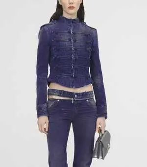 Alexander McQueen Low-rise Bootcut Jeans With Slashed Zip Waistband