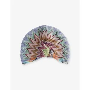 Missoni Chevron Metallic-knit Turban