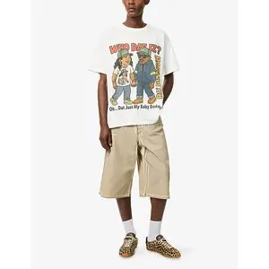 AWGE Airbrush Graphic-print Cotton-jersey T-shirt