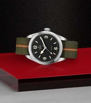 TUDOR Ranger Stainless Steel Watch With Fabric Strap
