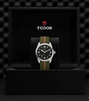 TUDOR Ranger Stainless Steel Watch With Fabric Strap