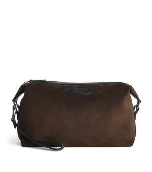 Brioni Cotton Canvas Via Veneto Pouch - Nude