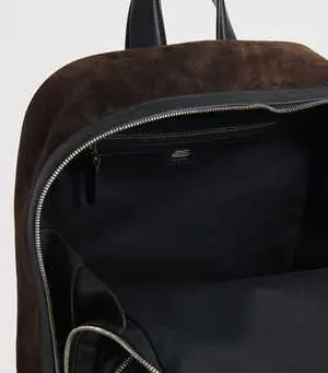 Brioni Suede Calfskin Backpack - Brown