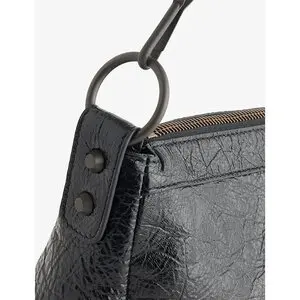 Balenciaga Le City Moto Mini Leather Cross-body Bag - Black