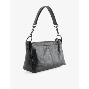 Balenciaga Le City Moto Mini Leather Cross-body Bag - Black