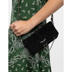 Zadig&Voltaire Rock Nano Mini Suede Western Clutch Bag