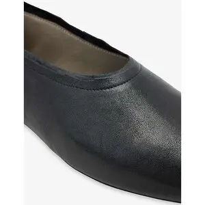 ALLSAINTS Hailee Leather Ballet Flats