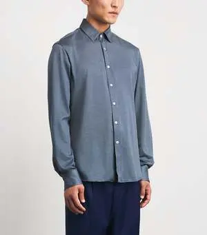 Canali Cotton-lyocell Jersey Shirt