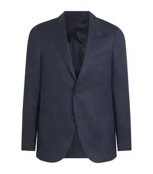 LARDINI Virgin Wool-blend Blazer