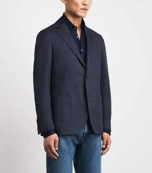 LARDINI Virgin Wool-blend Blazer