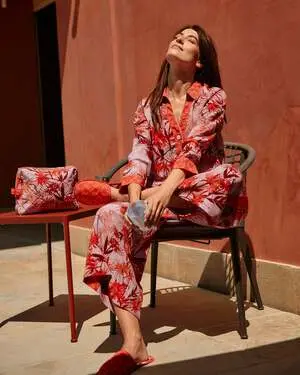 KARMA ON THE ROCKS Tokyo Higa Silk Pajama Set
