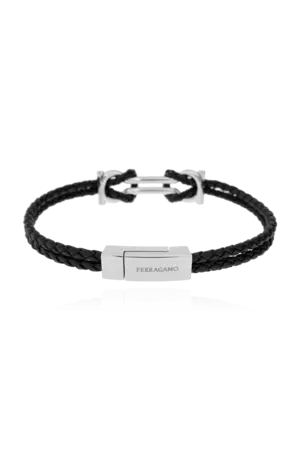 FERRAGAMO Leather Bracelet - Black