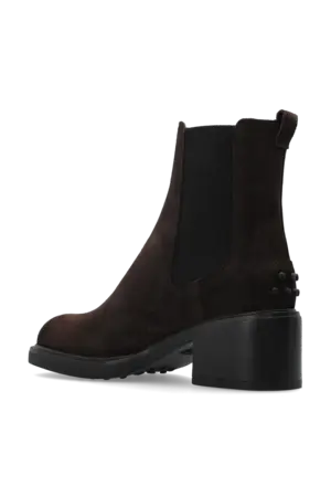 TOD’S Suede Heeled Ankle Boots