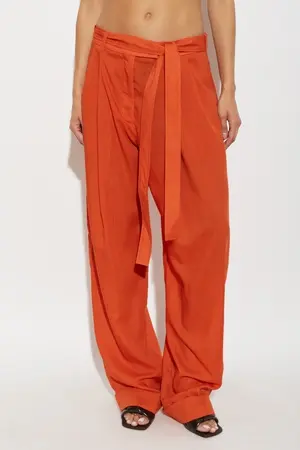 FERRAGAMO Pants With Rolled-up Legs
