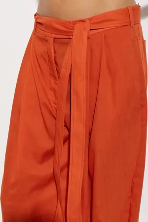 FERRAGAMO Pants With Rolled-up Legs