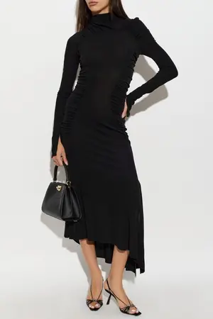 Victoria Beckham Asymmetric Dress With Draping