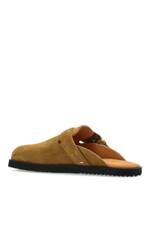 MAISON MARGIELA Suede Mules With ‘tabi’ Cutout