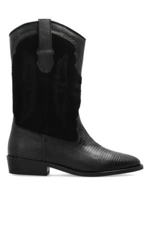 Zadig&Voltaire Tex Western Wild’ Ankle Boots - Black