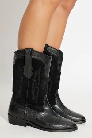 Zadig&Voltaire Tex Western Wild’ Ankle Boots