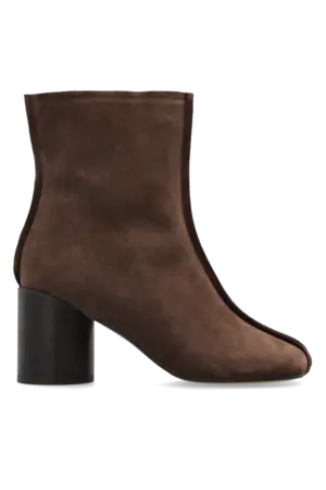 MAISON MARGIELA Suede Heeled Ankle Boots