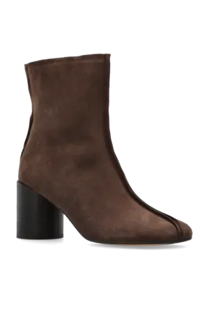 MAISON MARGIELA Suede Heeled Ankle Boots