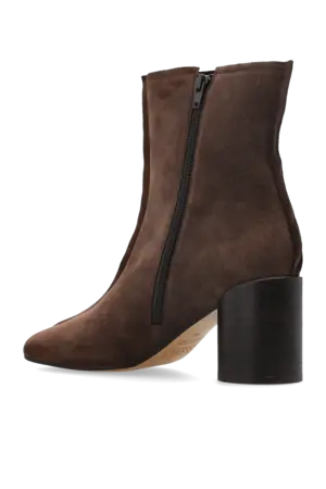 MAISON MARGIELA Suede Heeled Ankle Boots
