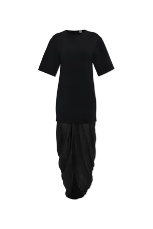 TOTEME Dress Made Of Combined Fabrics - Black