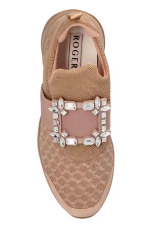 ROGER VIVIER Embellished Sneakers - Pink