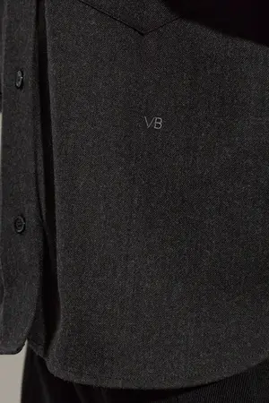 Victoria Beckham Wool Shirt With Pocket