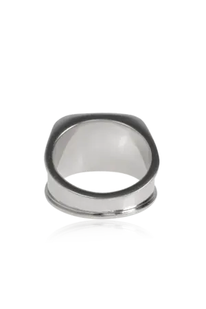 MAISON MARGIELA Signet Ring With Engraved Logo