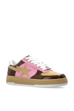 A BATHING APE Leather Sports Shoes With Logo