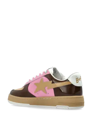 A BATHING APE Leather Sports Shoes With Logo