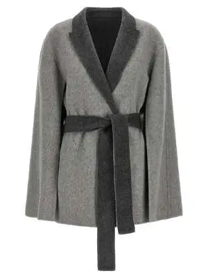 ALBERTA FERRETTI Alberta Ferretti Wool Cape Cardigan
