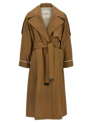 Max Mara Mtcutrench' Trench Coat - Brown