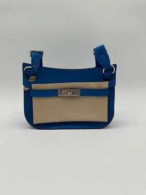 Hermès Jypsiere Evercolor Zellige Palladium Hardware - Blue