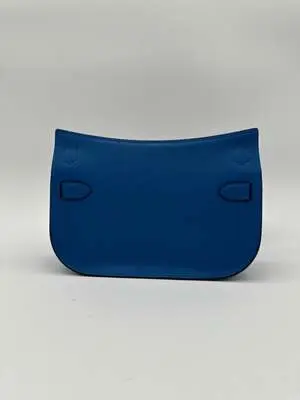 Hermès Jypsiere Evercolor Palladium Hardware Bag - Blue