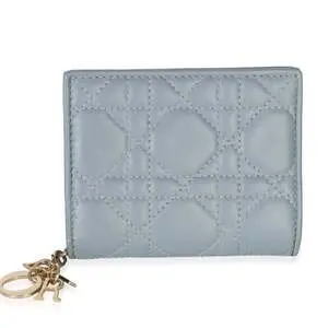 Dior Cloud Lambskin Cannage Mini Lady Wallet