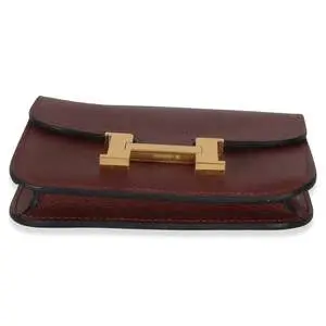 Hermès Constance Slim Wallet - Red