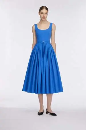 EMILIA WICKSTEAD Eglantine Belted Maxi Dress - Blue