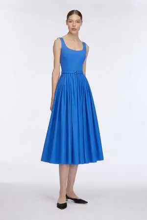 EMILIA WICKSTEAD Eglantine Belted Maxi Dress - Blue
