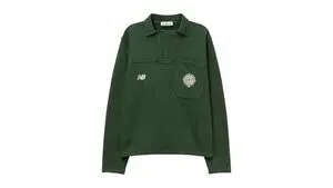 Stone Island X New Balance Long Sleeved Polo Shirt - Juniper